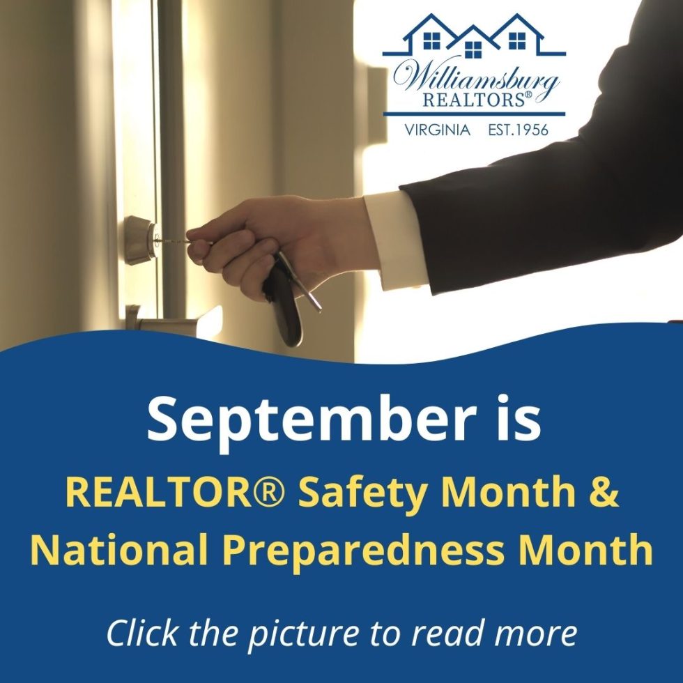 September-REALTOR® Safety Month | Williamsburg Area Association of REALTORS